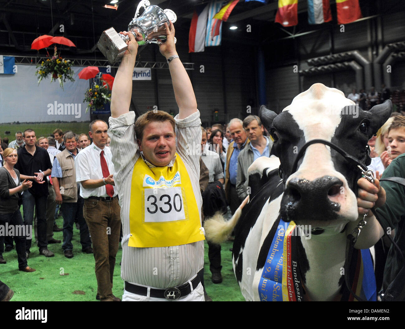 Leader and part-owner of Germany's most beautiful Holstein cow "Krista ...