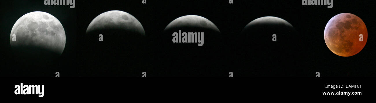 Phases of a lunar eclipse hi-res stock photography and images - Alamy