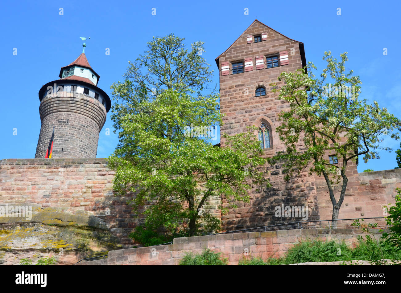 Nuremberg Castle, Sinwell Tower, Germany Stock Photo - Alamy
