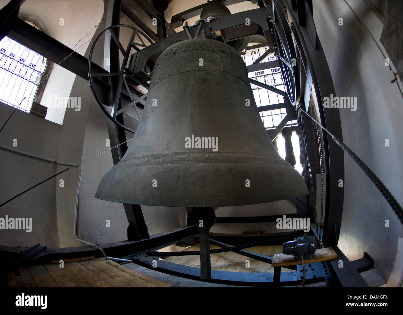 The 'G0-Bell' at the belfry of the Kreuzkirche (Church of the Cross) in ...