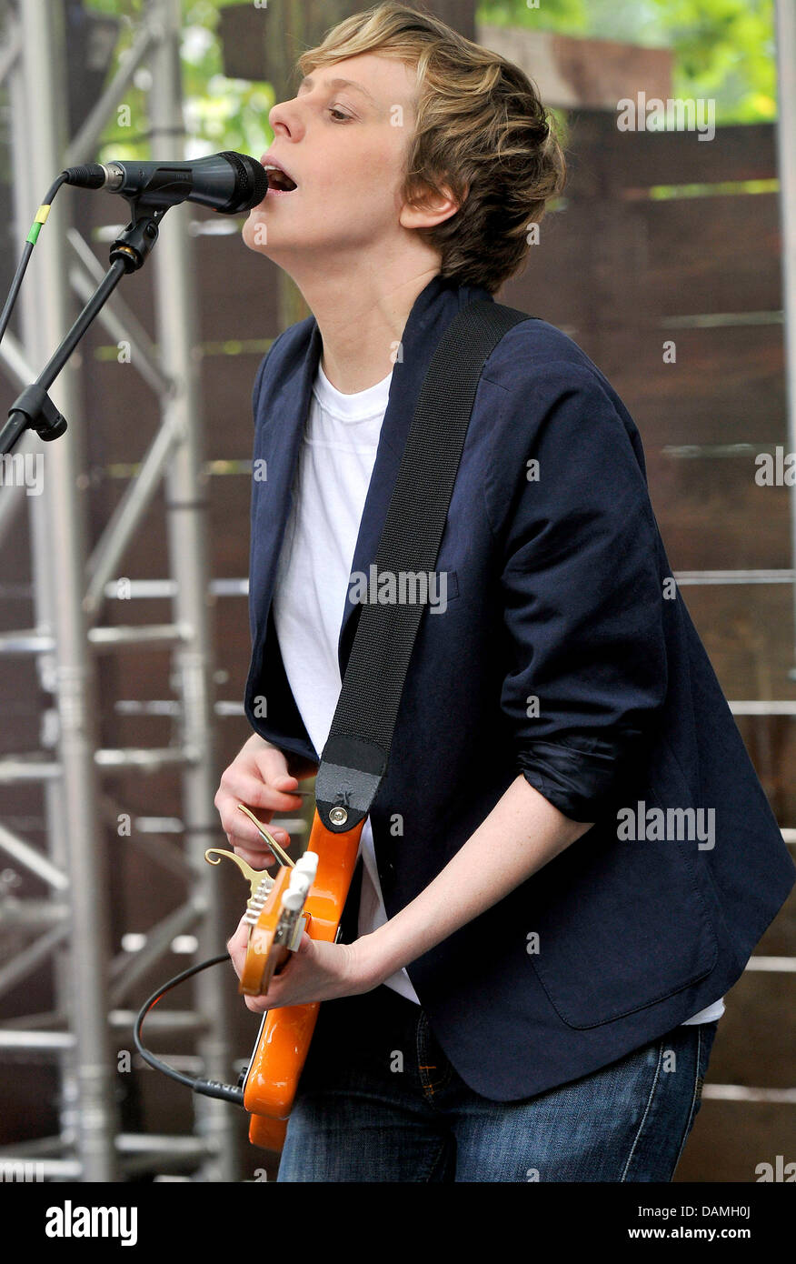 Singer Kate Cooper of the Australian band An Horse is pictured during a ...