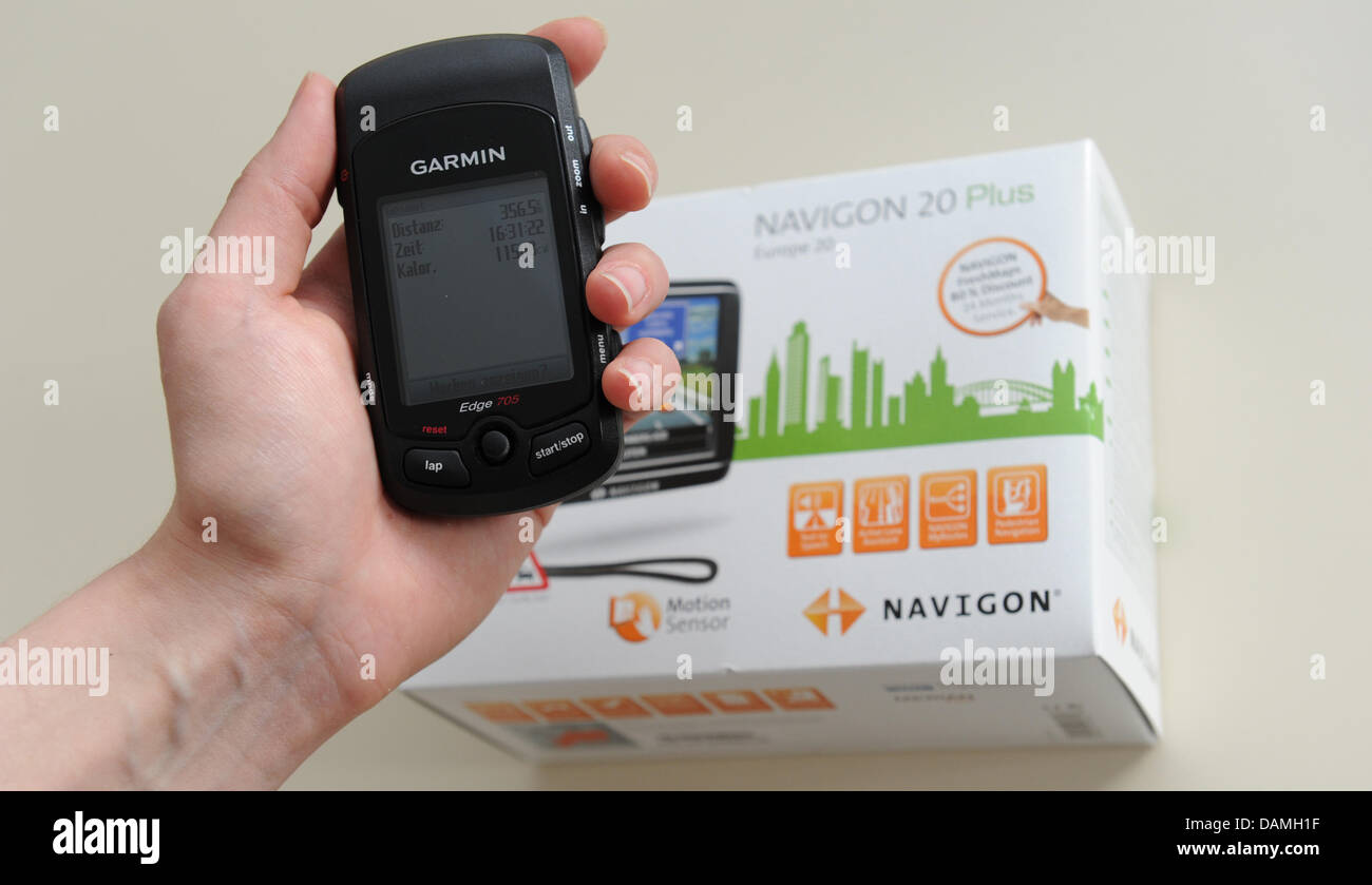 (ILLUSTRATION) An illustration dated 15 June 2011 shows a Garmin EDGE ...
