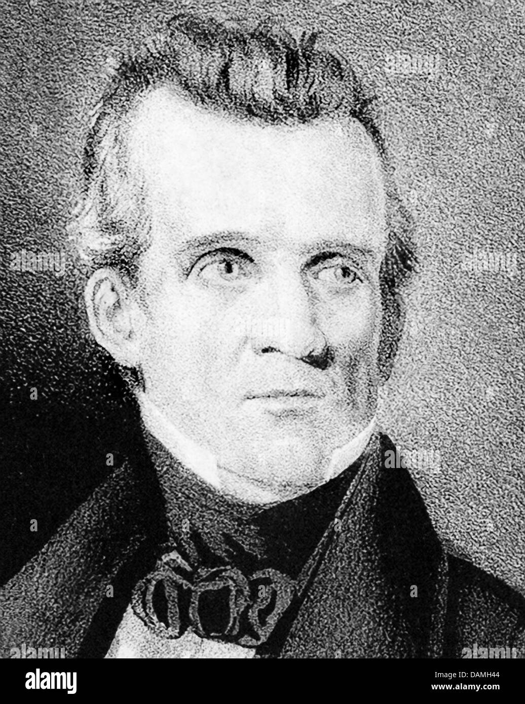 Vintage portrait of James K Polk Stock Photo - Alamy