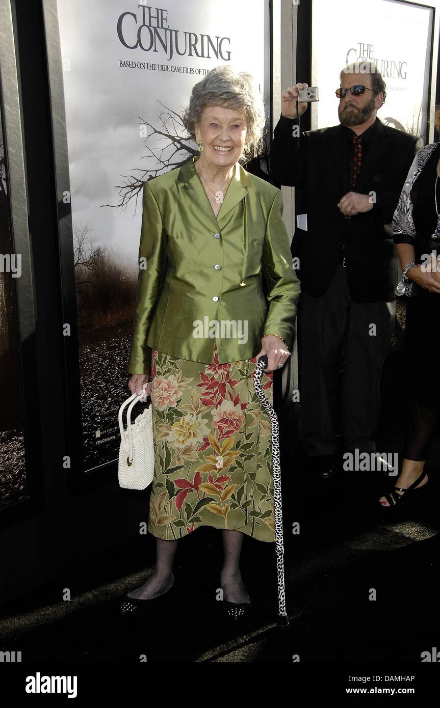 Los Angeles, CA. 15th July, 2013. Lorraine Warren at arrivals for THE ...