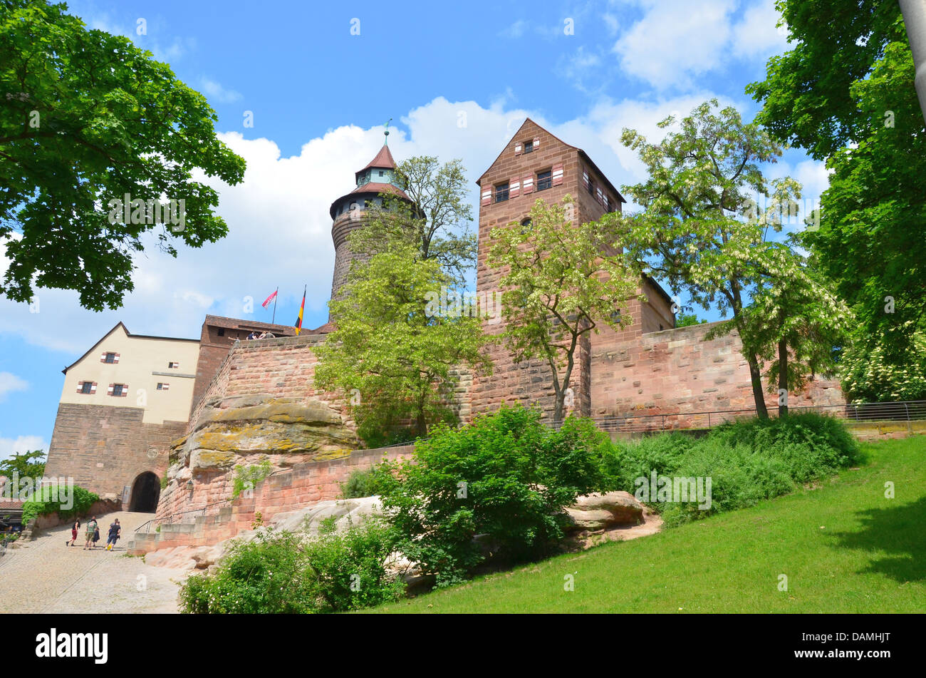 Nuremberg Castle, built in the 11th,12th and 13th century great tourist ...