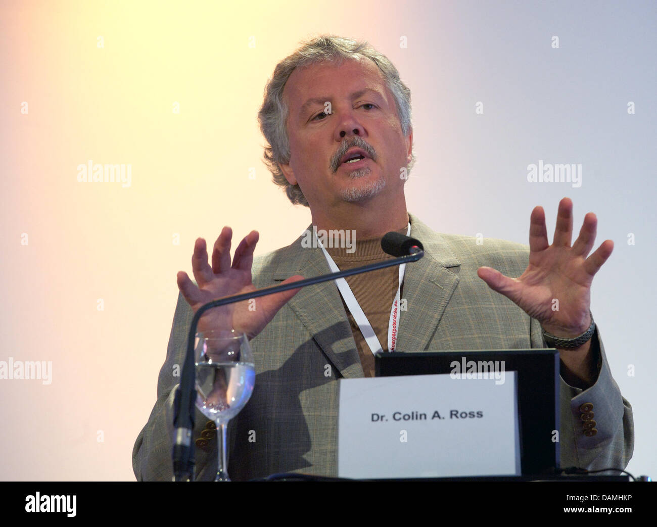 The US American traumatologist, Colin A. Ross, speaks about trauma ...