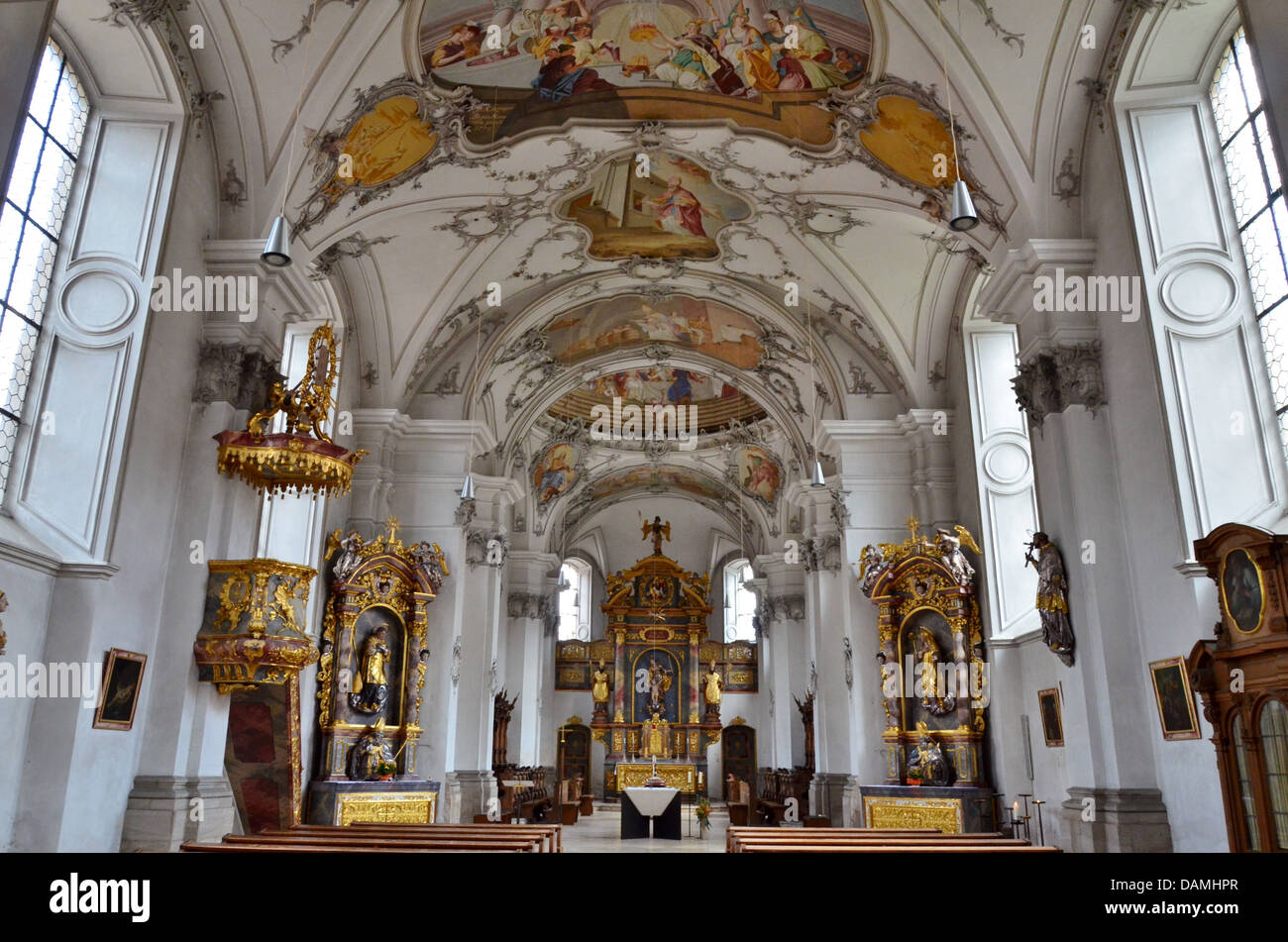 St Nicholas church in Spalt, Germany, Bavaria Franconia Stock Photo - Alamy
