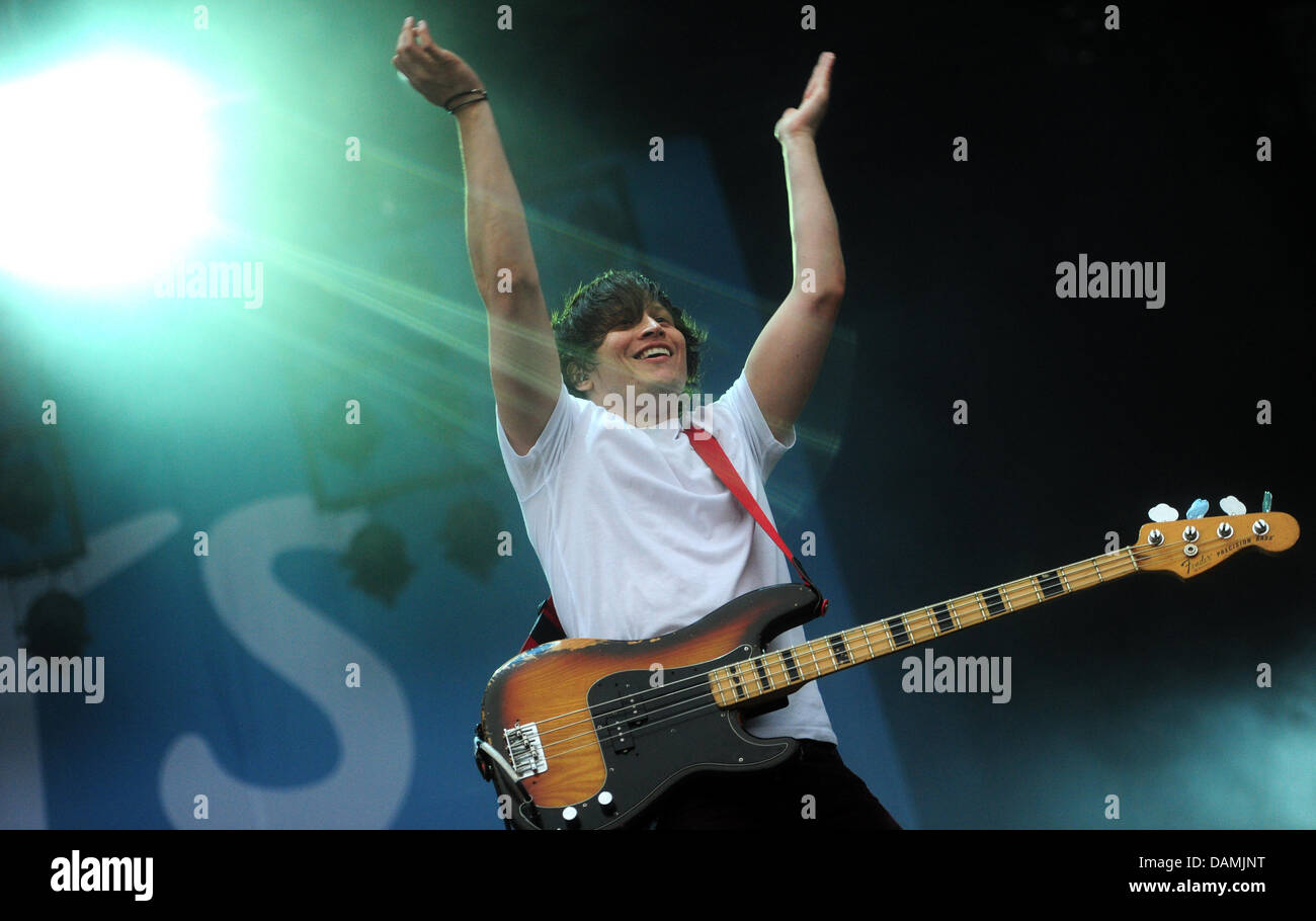 Tord Overland-Knudsen,bassist of the English alternative rock band 'The ...