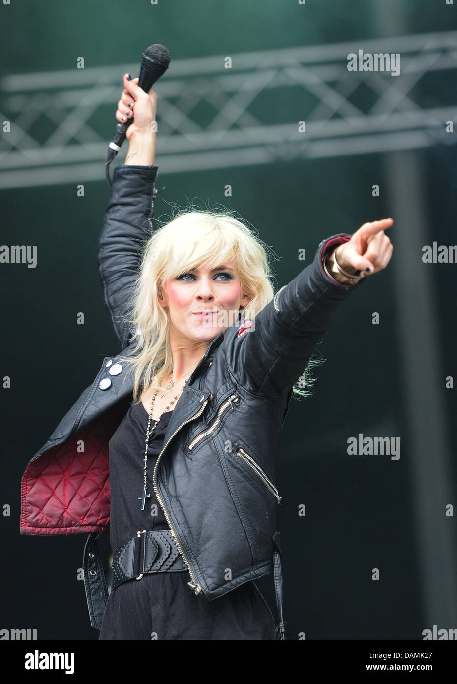 Maja Ivarsson ,singer of the Swedish indie rock band 'The sounds ...