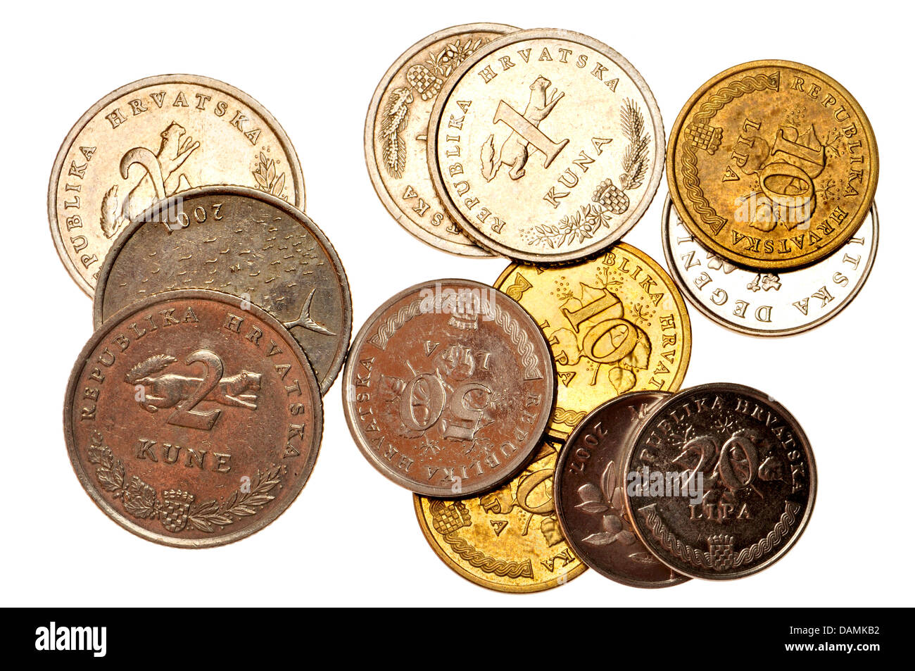 Croatian kuna coins hi-res stock photography and images - Alamy