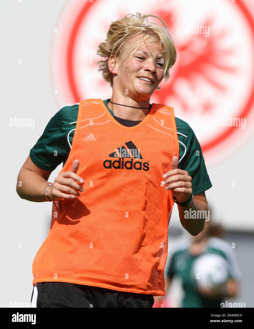 German Women's World Cup referee Bibiana Steinhaus runs during a ...