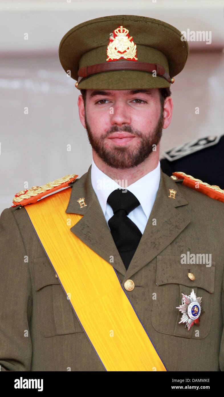 Hereditary Grand Duke Guillaume attends the celebrations for the National Day with a Te Deum in ...