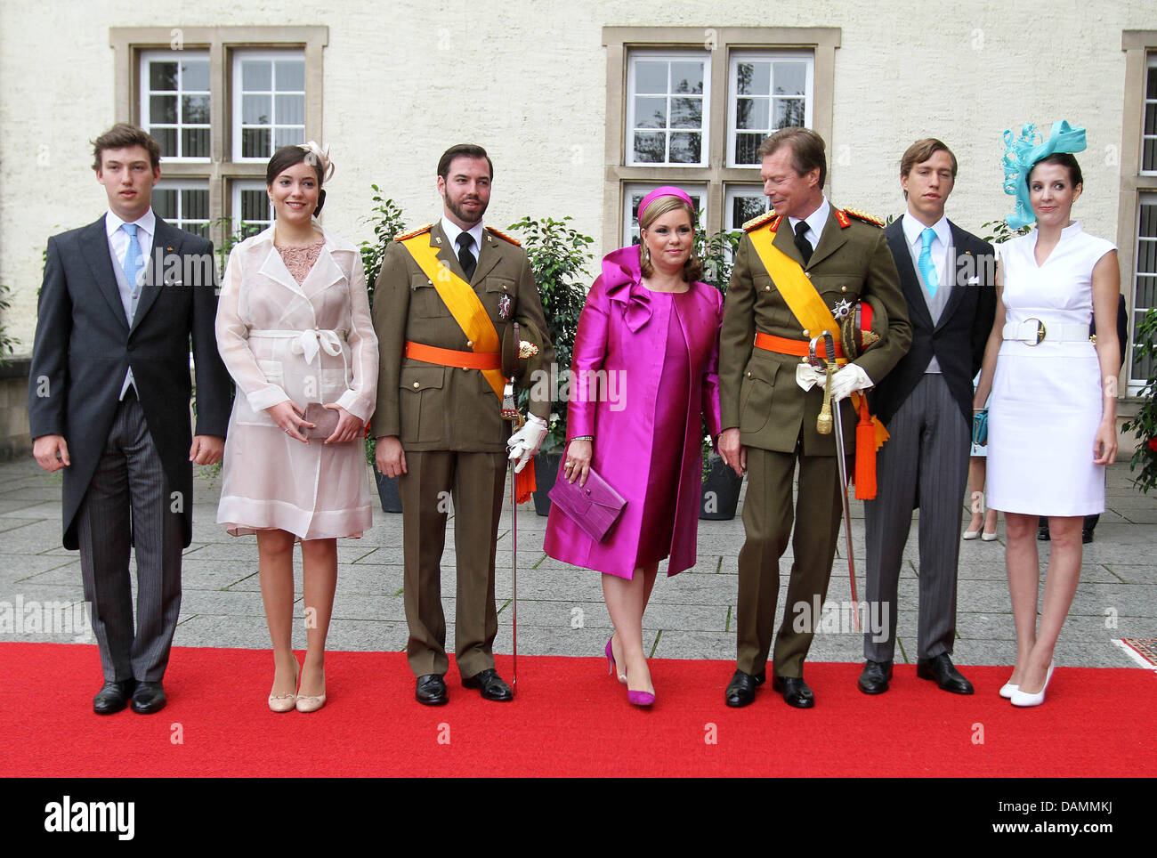 Prince Sebastian, Princess Alexandra, Hereditary Grand Duke Guillaume ...