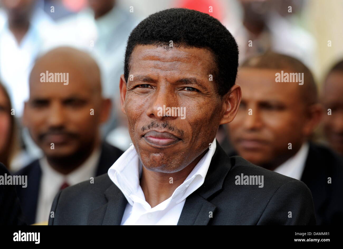 Ethiopian runner Haile Gebrselassie attends the inauguration of the ...