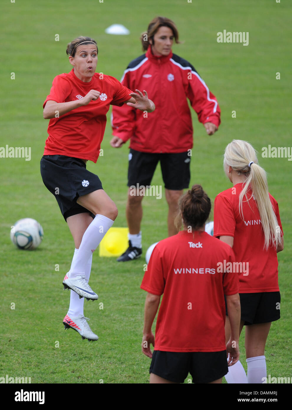 Canadian female soccer player hi-res stock photography and images - Alamy