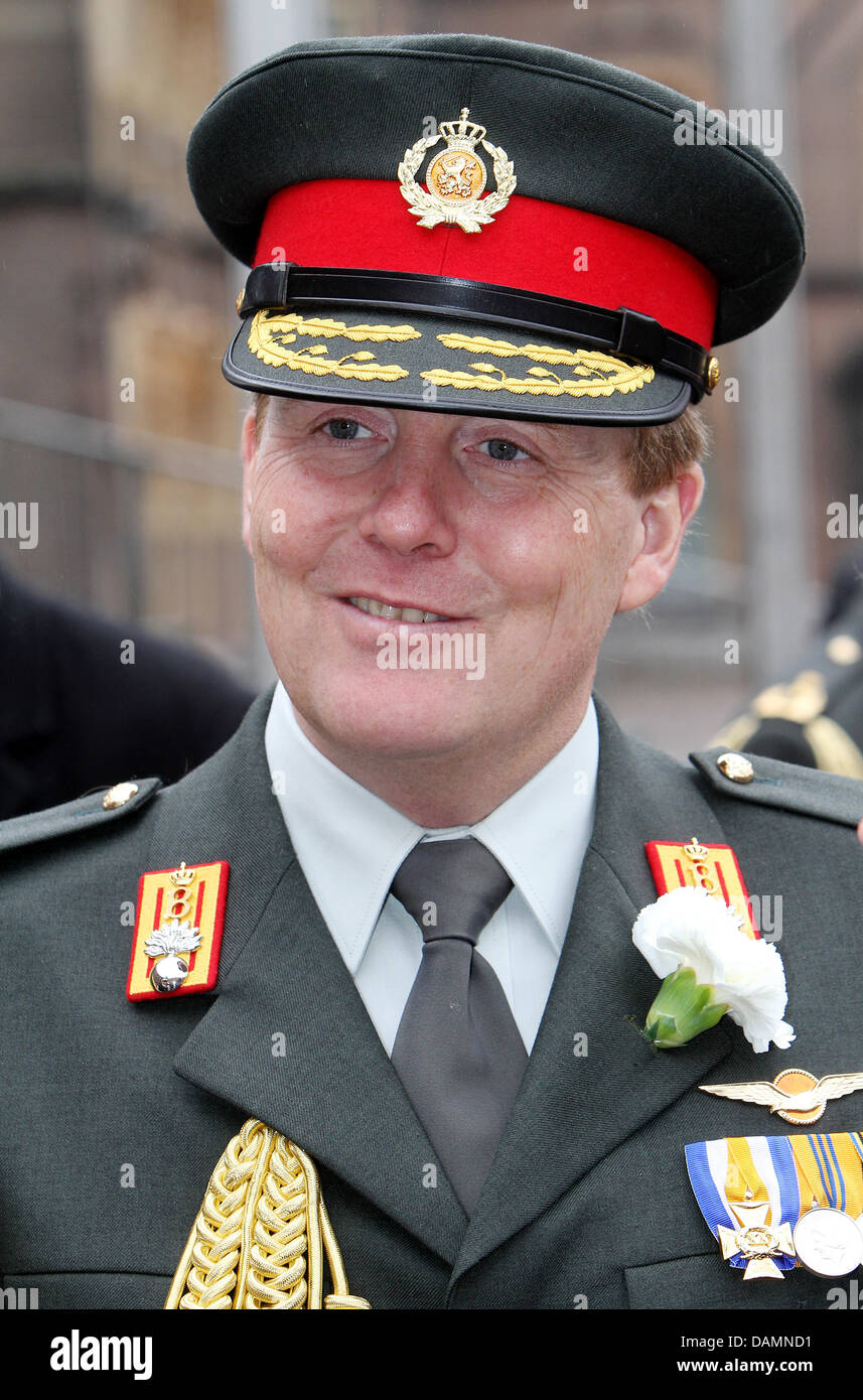 Prince Willem-Alexander of The Netherlands attends the Veteransday 2011 ...