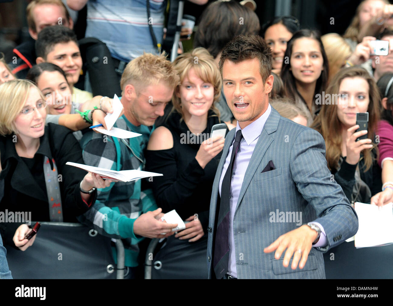 US actor Joshua (Josh) David Duhamel arrives for the European premiere ...