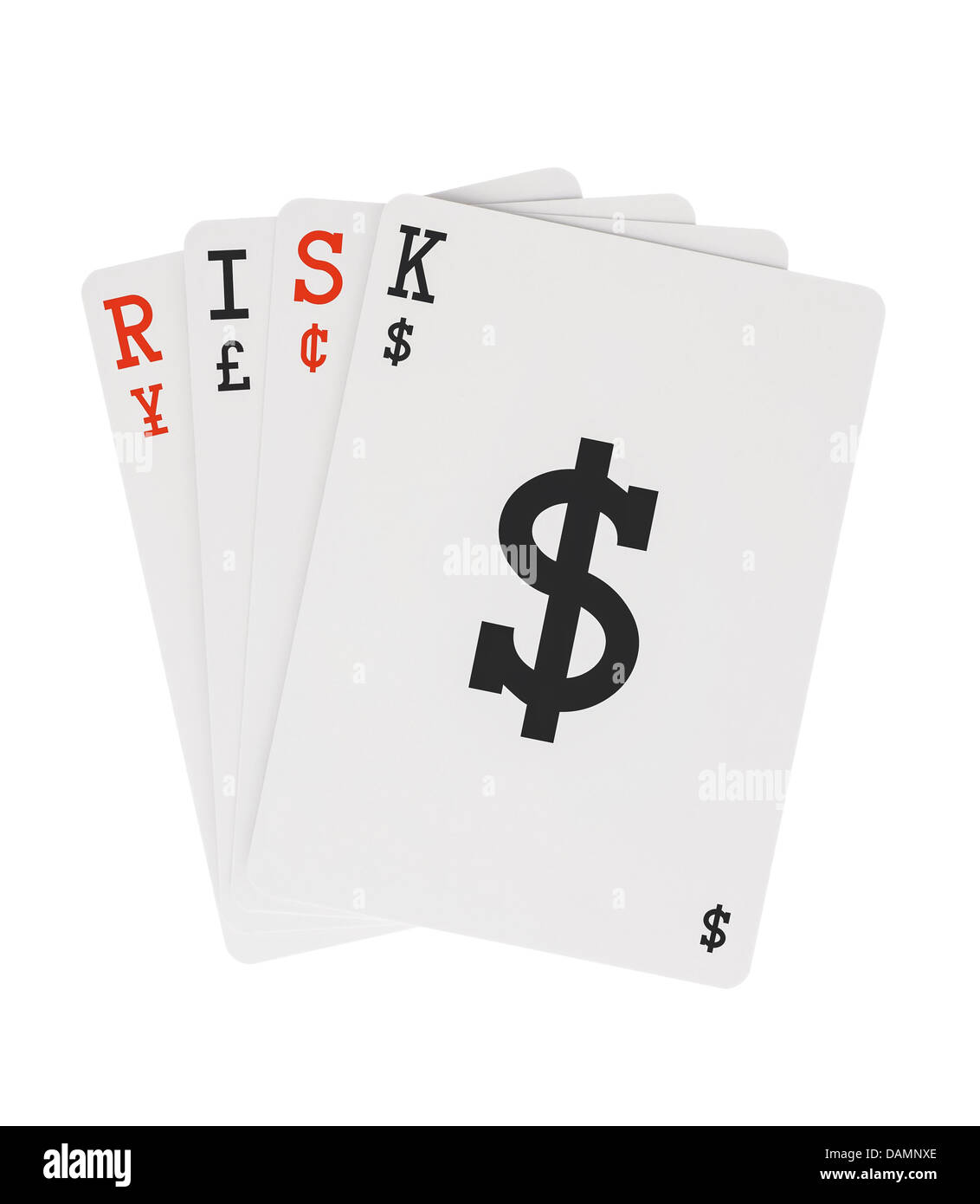 Currency symbols playing cards hi-res stock photography and images - Alamy