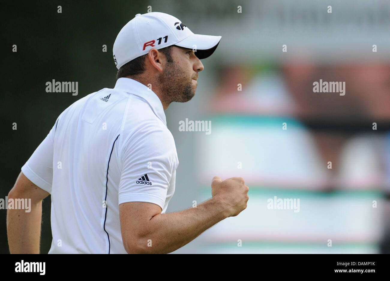 Spanish golf pro Sergio Garcia plays in the BMW Open 2011 in Eichenried ...