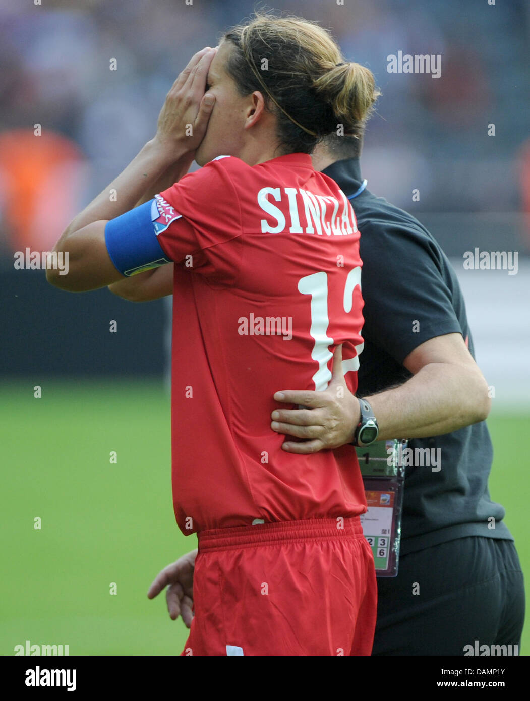 Christine Sinclair of Canada during the Group A match Germany against ...