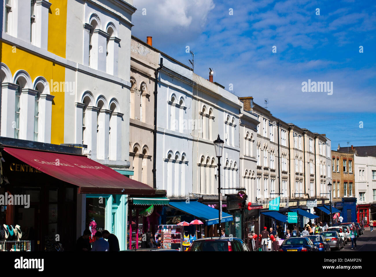 Portobello road shops in Notting Hill, London Stock Photo - Alamy