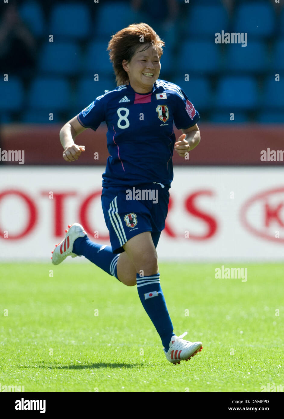 Aya Miyama of Japan in action during the Group B match Japan against ...