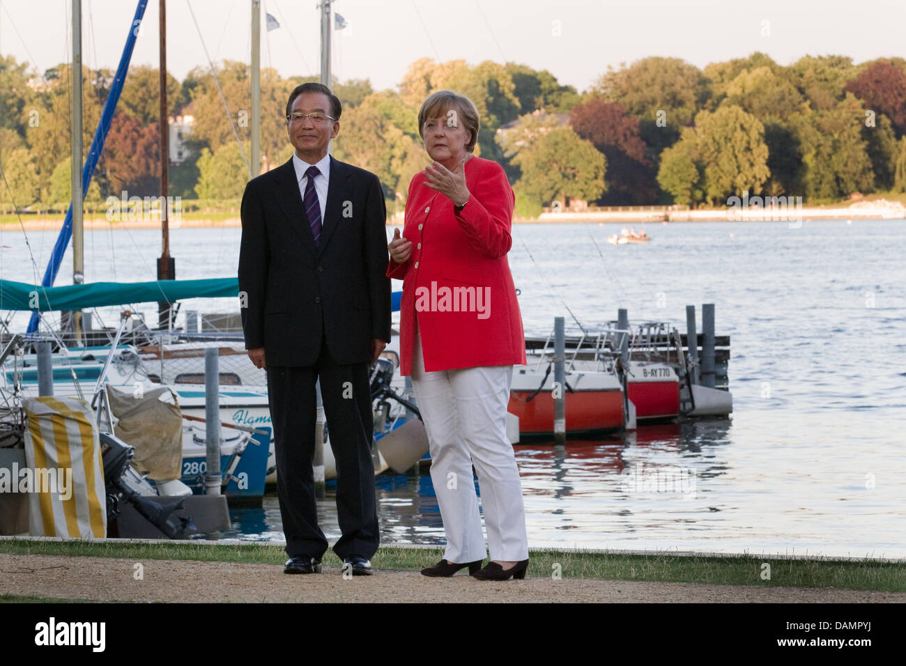 German Chancellor Angela Merkel and Chinese Prime Minister Wen Jiabao ...