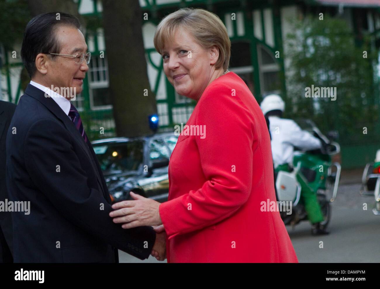 German Chancellor Angela Merkel and Chinese Prime Minister Wen Jiabao ...