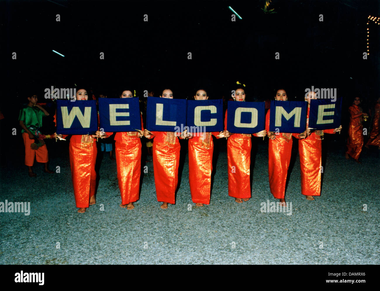 welcome at bali Stock Photo - Alamy