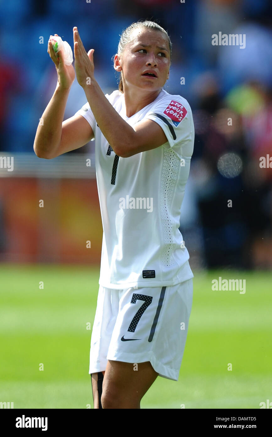 New Zealand's Ali Riley is pictured during the Group B match Japan ...