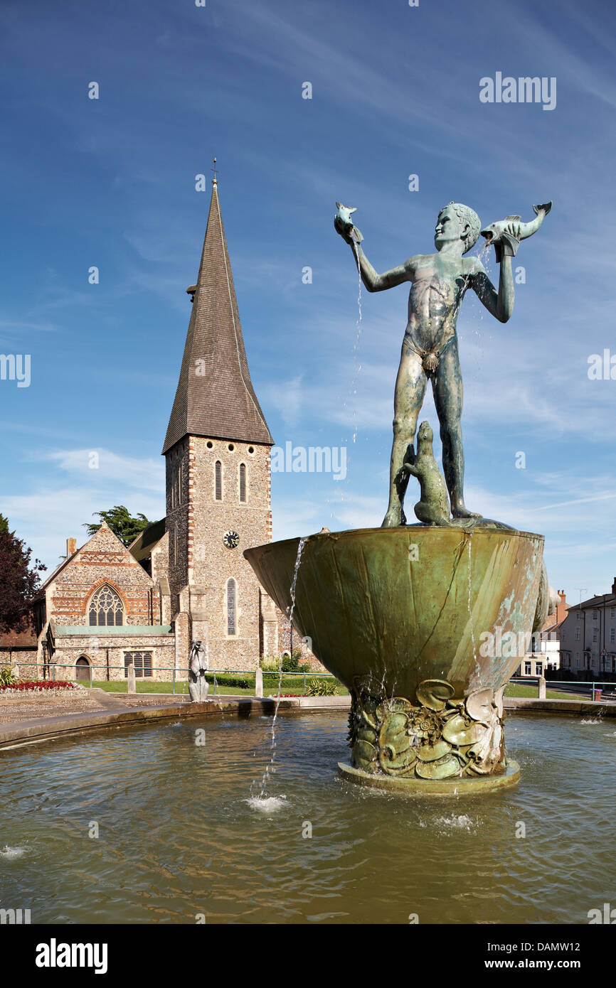 Great Britain England Essex Braintree St Michaels Church with Bronze ...