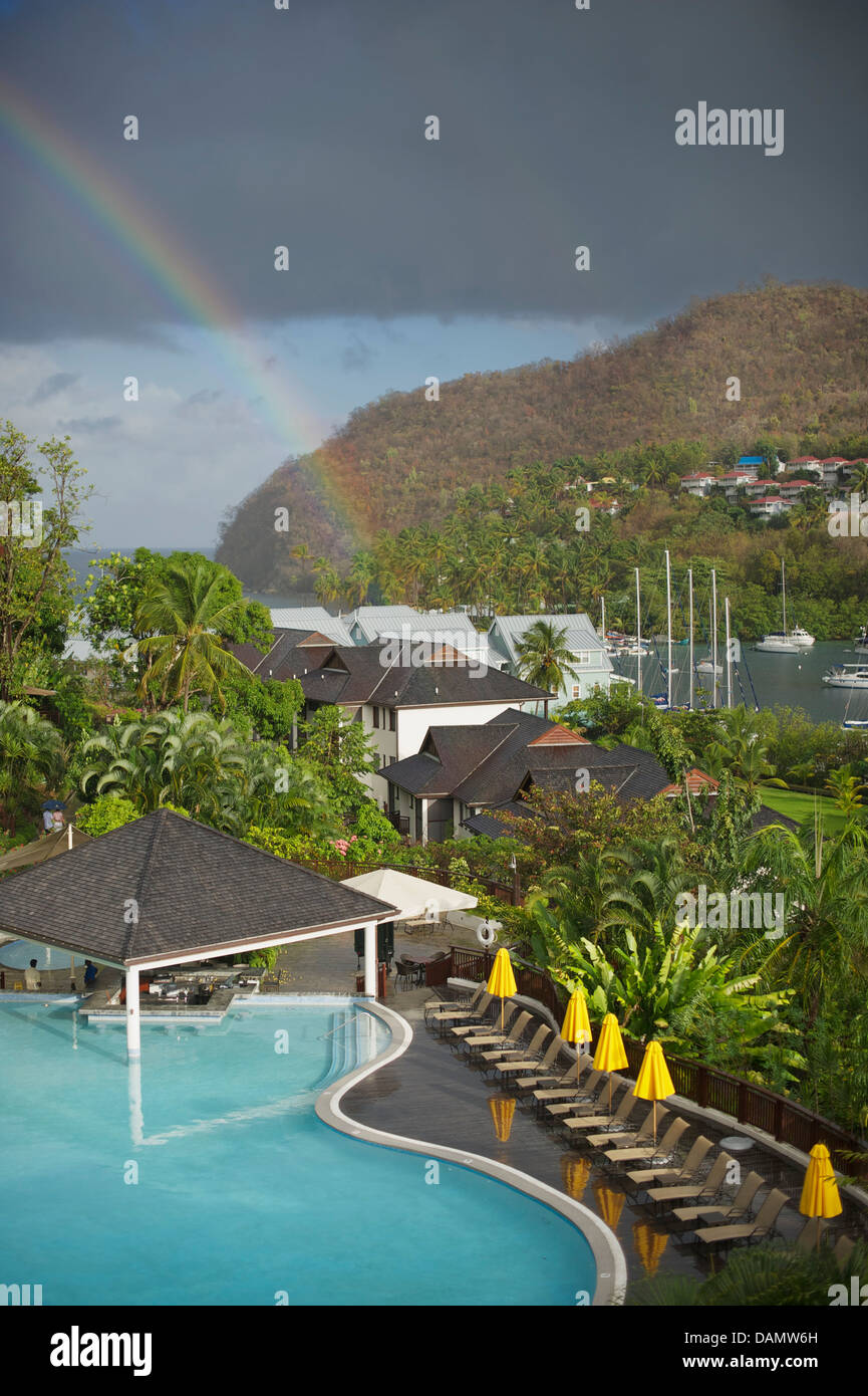 Caribbean scenes : St Lucia Stock Photo - Alamy
