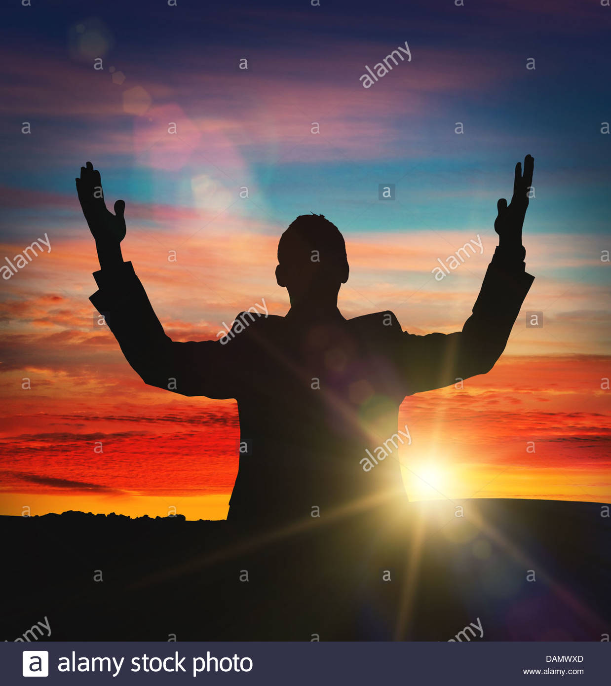 Hands Raised Heaven Stock Photos & Hands Raised Heaven Stock Images - Alamy