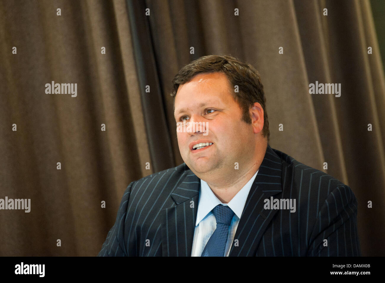 British singer Paul Potts smiles as he presents his new album 'Cinema ...