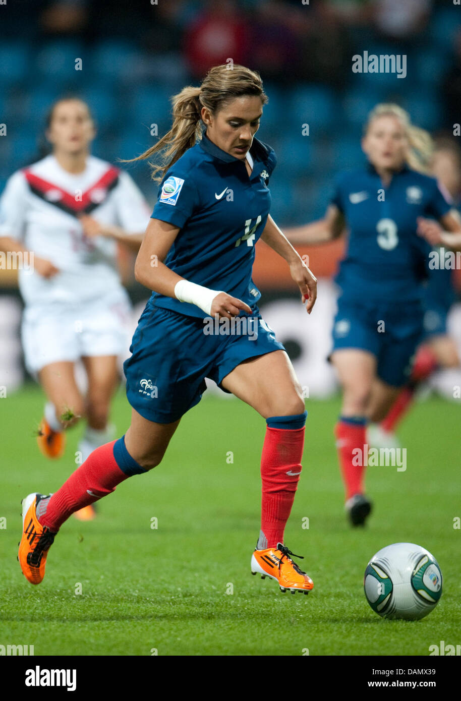 Louisa Necib of France in action during the Group A match Canada ...