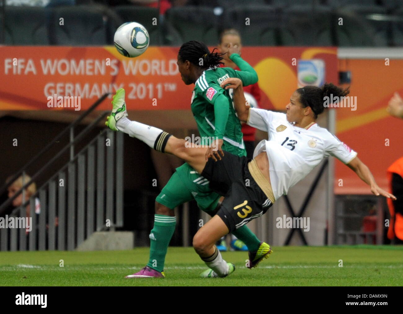Celia Okoyino Da Mbabi of Germany (R) and Desire Oparanozie of Nigeria ...