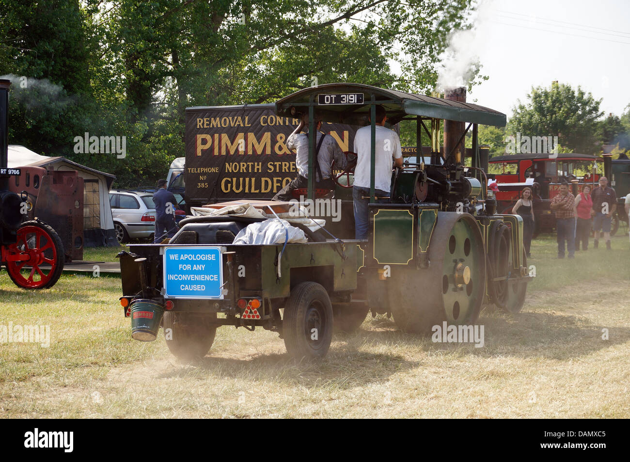 Steam Traction Engine at a show in Hampshire, UK Stock Photo - Alamy