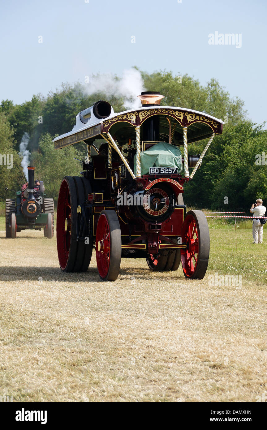 Two Steam Traction Engines at a show in Hampshire, UK Stock Photo - Alamy