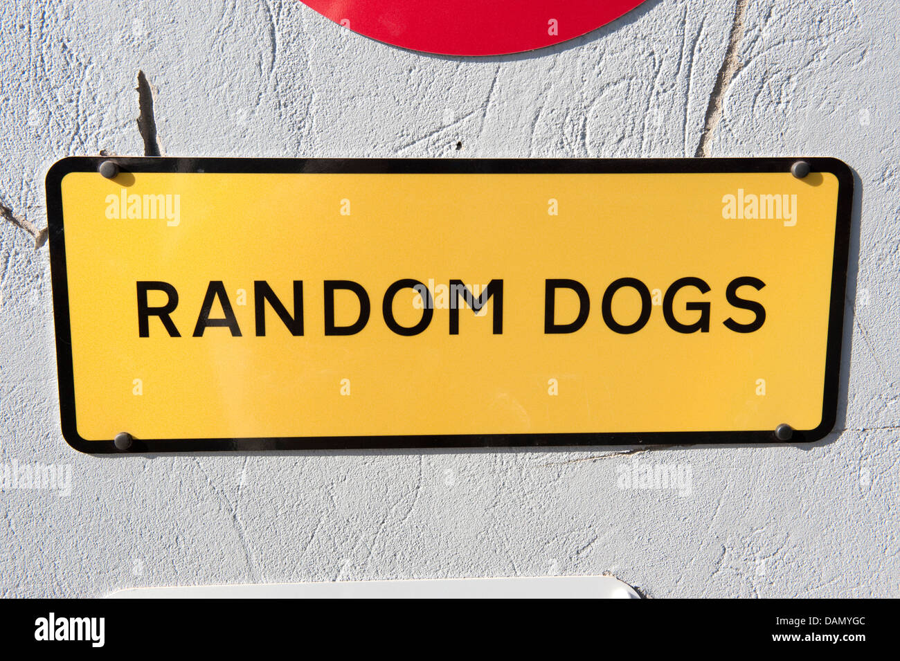 Yellow black warning sign hi-res stock photography and images - Alamy