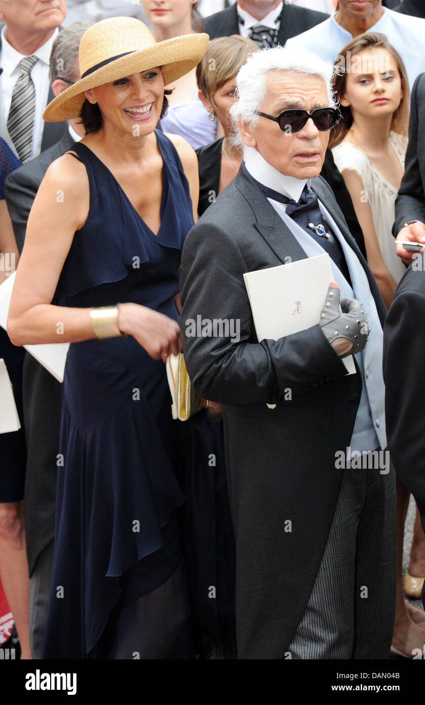 Karl lagerfeld and ines de la hi-res stock photography and images - Alamy