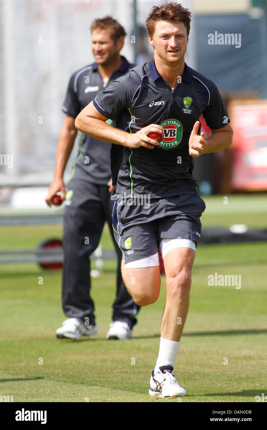 London, UK. 16th July, 2013. Peter Siddle during the Australian team ...