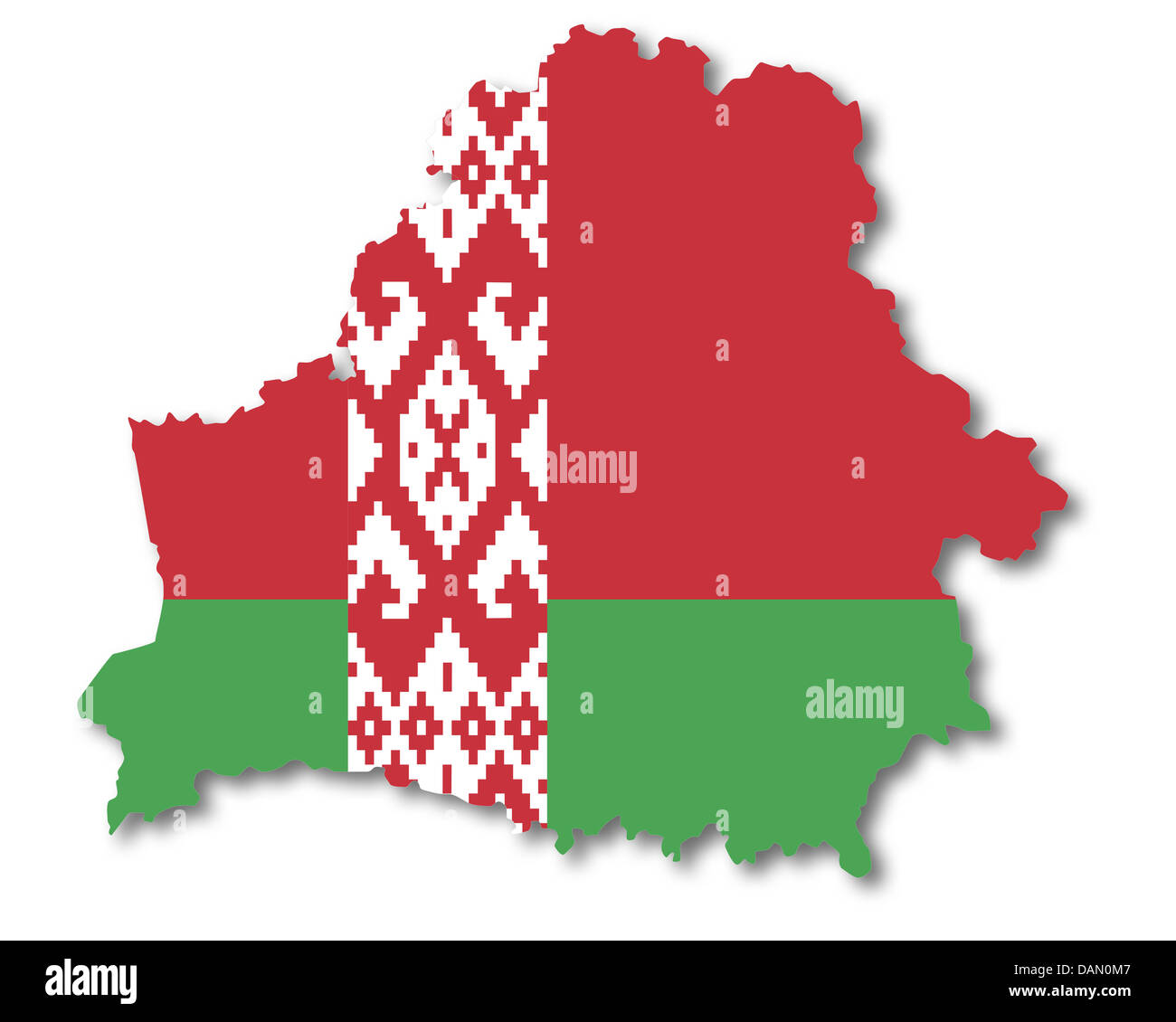 Map and flag of Belarus Stock Photo - Alamy