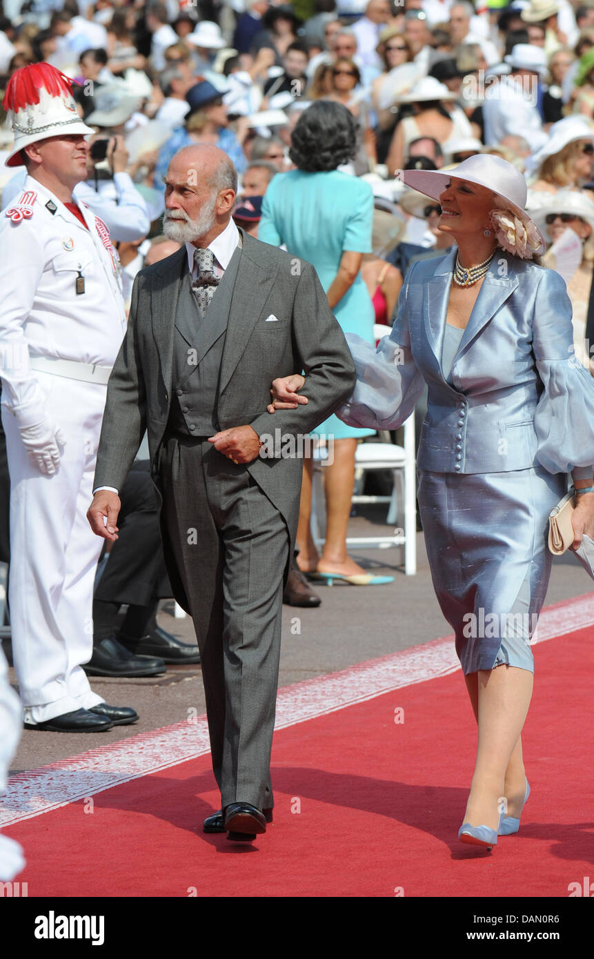 Prince Michael of Kent and Princess Christine arrive for the religious ...
