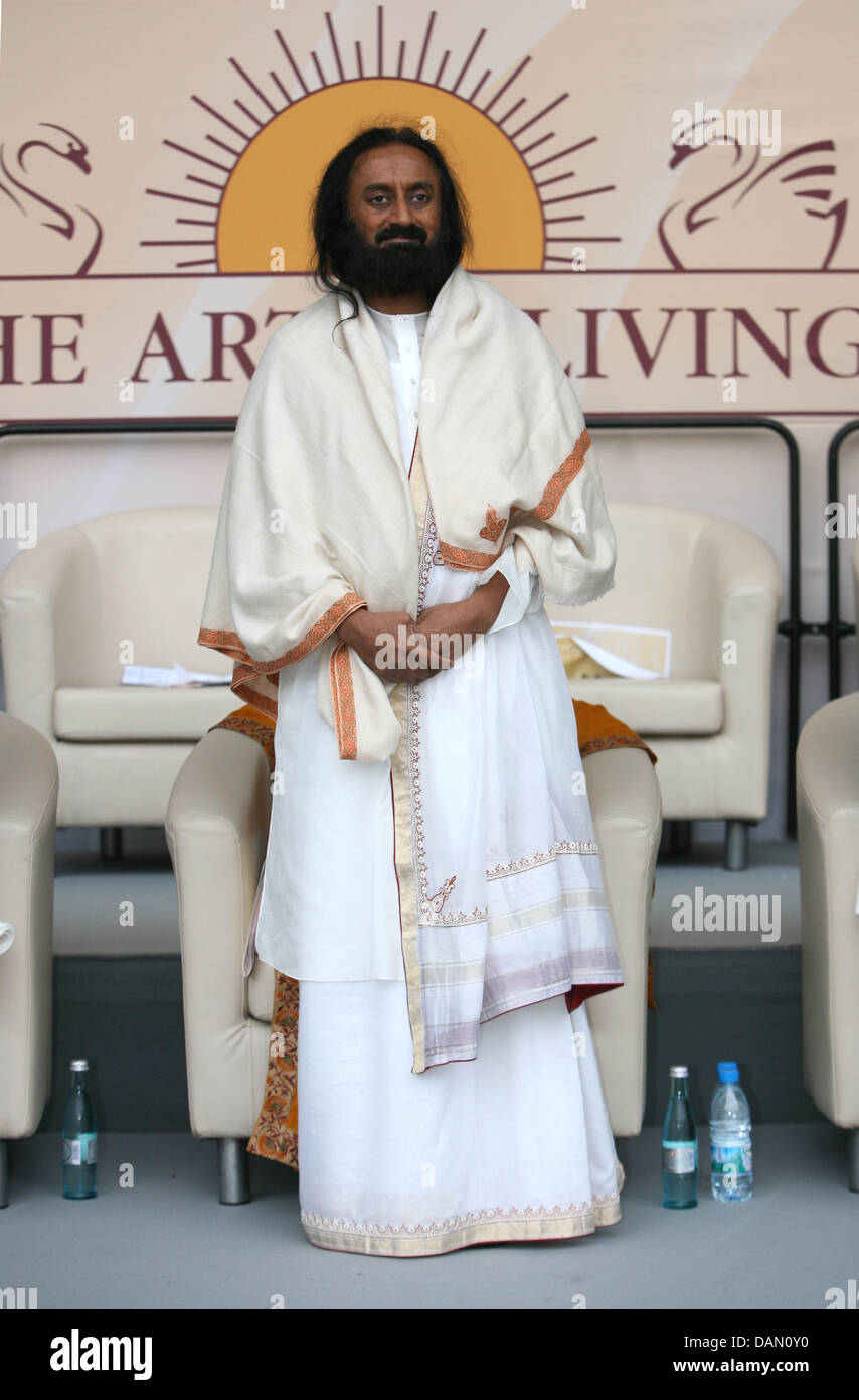 The Indian guru Sri Sri Ravi Shankar attends the 'World Culture ...