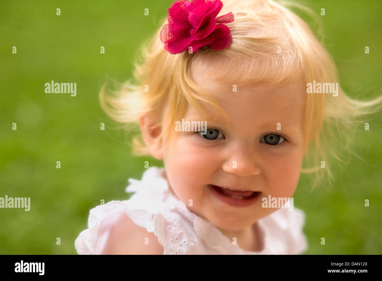 Beautiful baby smiling Stock Photo - Alamy