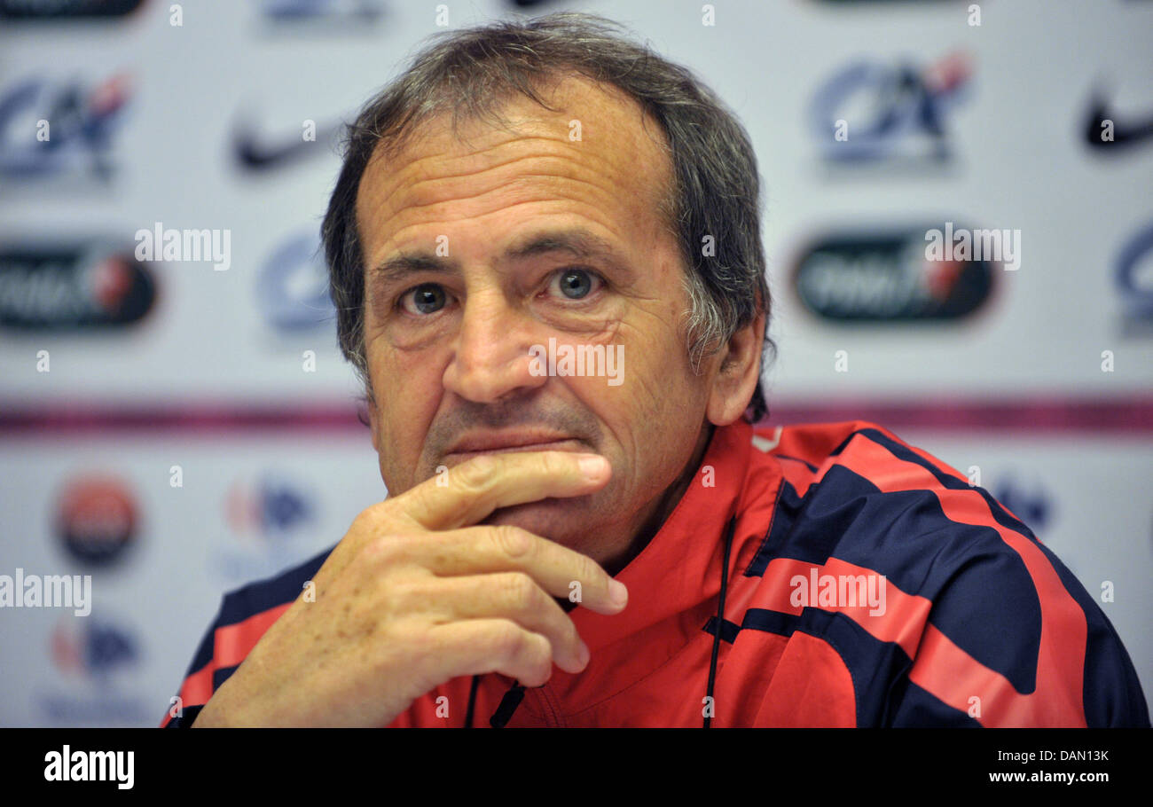 French women's soccer national head coach Bruno Bini attends a team ...