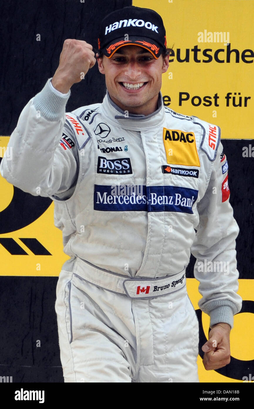 Canadian German Touring Car Masters (DTM) driver Bruno Spengler ...