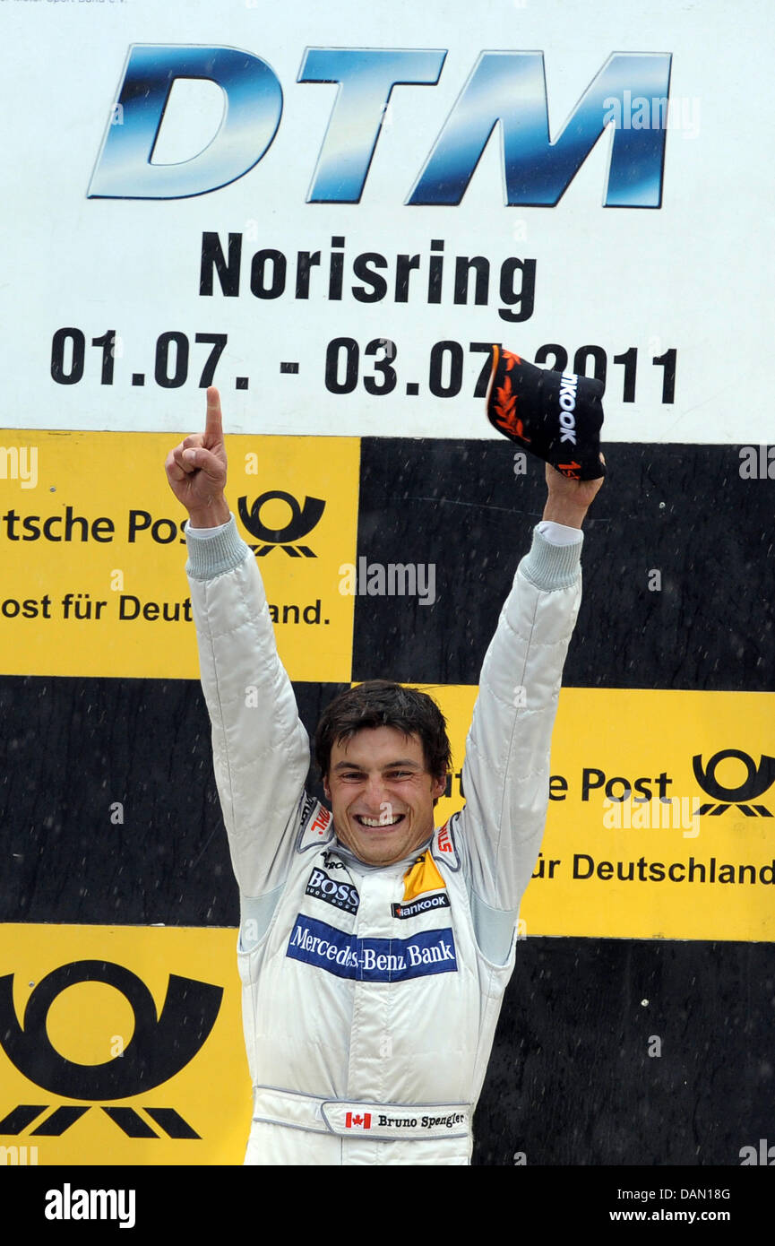 Canadian German Touring Car Masters (DTM) driver Bruno Spengler ...