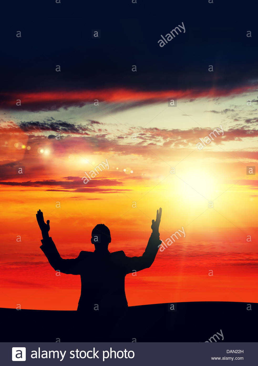 Hands Raised Heaven Stock Photos & Hands Raised Heaven Stock Images - Alamy