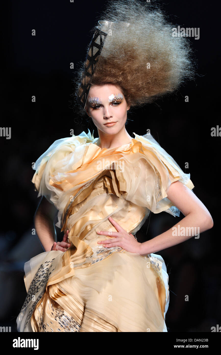 A model presents a creation by Dior from the Fall/Winter 2011/2012 ...